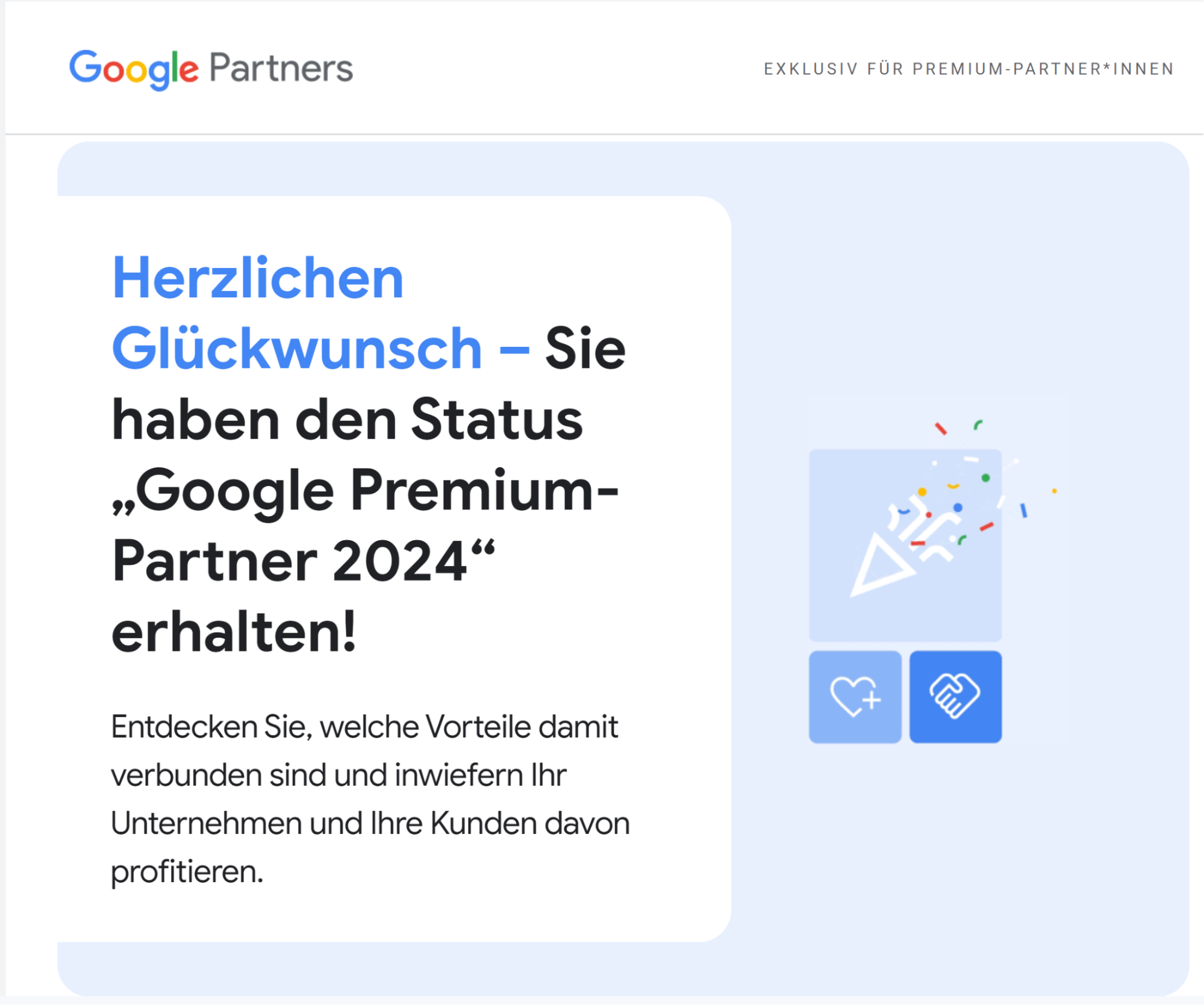 TILL.DE zum Google Premium Partner 2024 ernannt